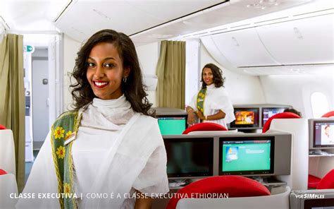 Como é A Classe Executiva Ethiopian Voe Simples