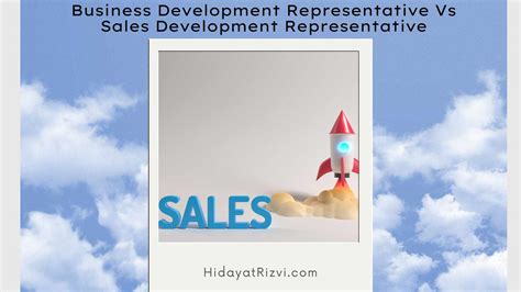 Business Development Representative Vs Sales Development Representative