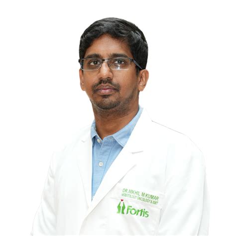 Dr Nikhil M Kumar Haematology Doctor Fortis Memorial Research