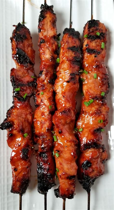 Bbq Pork Skewers With Filipino Bbq Marinade Recipe Bbq Marinade