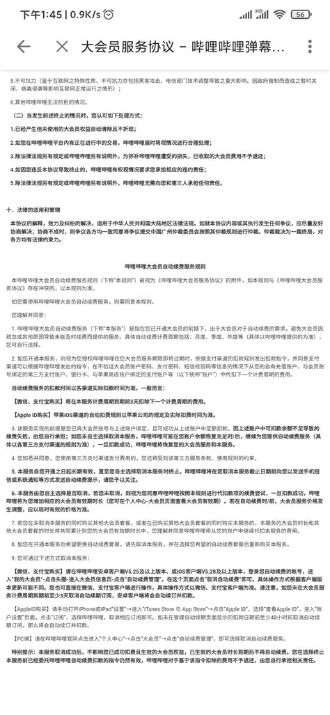 哔哩哔哩怎么解除连续包月大会员 润灭