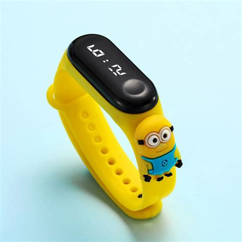 Reloj De Dibujos Animados Para Niñosinteligente Led Digitalregalo