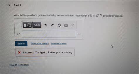 Solved What Is The Speed Of A Proton After Being Accelerated Chegg Com