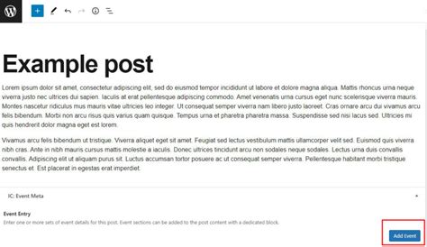 Adding Calendar Details Inner Circle
