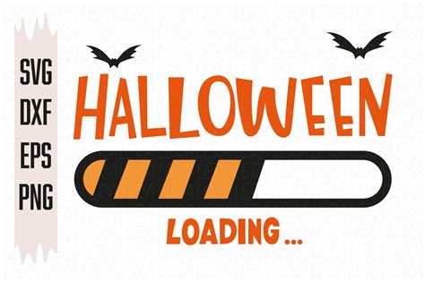 Halloween Loading Svg Files Digital Download Inspire Uplift