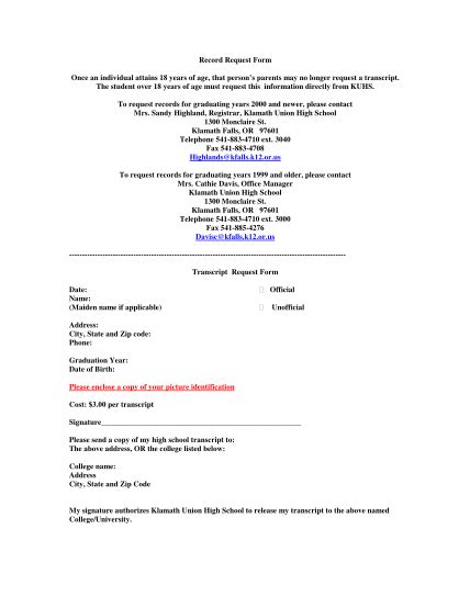 27 Application For Transcript Certificate Page 2 Free To Edit Download And Print Cocodoc