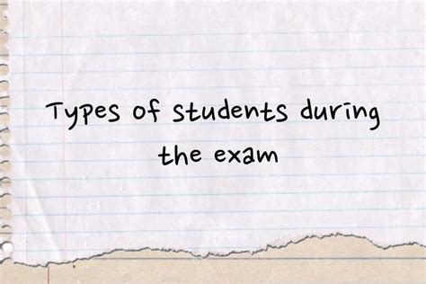 انواع دانش آموز سر امتحان تستچی