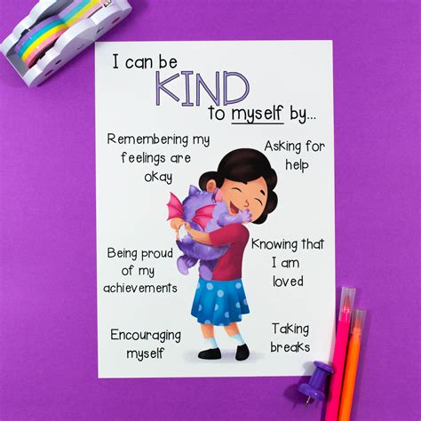 I Can Be Kind Poster Set To Encourage Kindness And Self Kindness Made