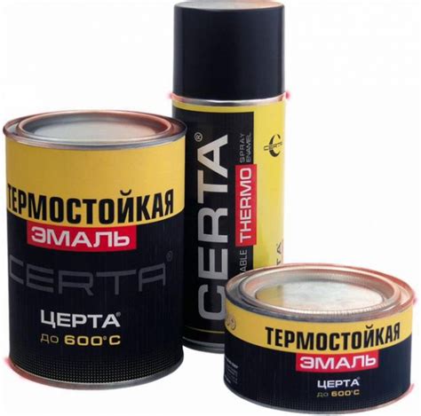 Термостойкая краска по металлу до 1000 градусов