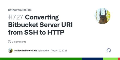 converting bitbucket server uri from ssh to · issue 727 · dotnet