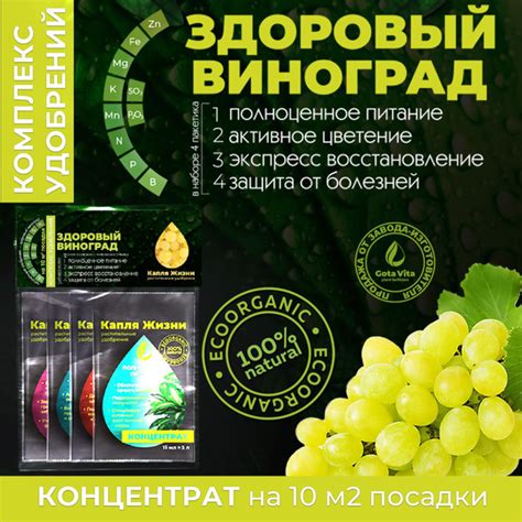 Удобрение для винограда GOTA VITA Здоровый виноград Жидкое органическое ...