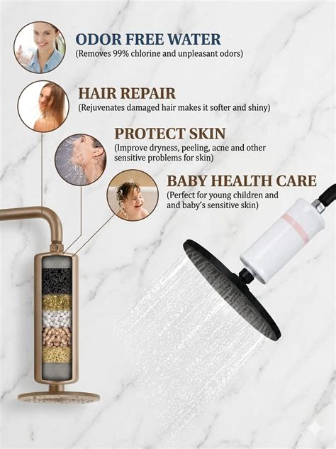Multi Stage Luxury Shower Filter — Removes Chlorine Heavy Metals And Di