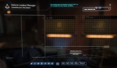 Vehicle Loadout Manager Rstarcitizen