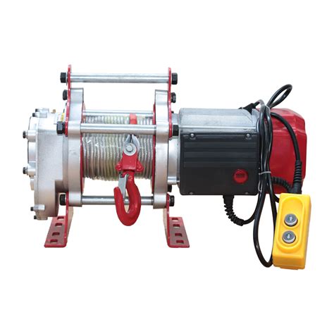 500kg 1800w Mini Electrical Hoist Electric Winch With Wire Rope For