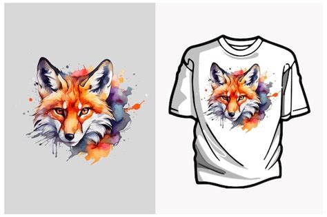 Un zorro con una camisa que dice zorro en él Vector Premium generado con IA