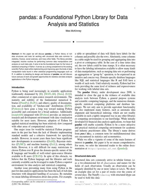 pandas data analysis paper download free pdf r programming