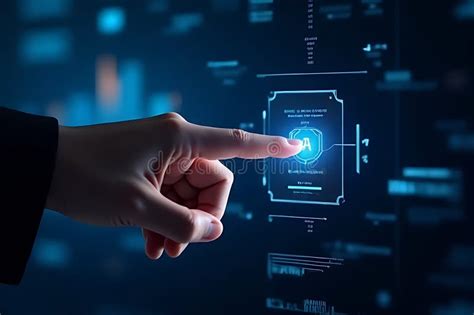 Futuristic Interactive Digital Lab Close Up On Innovative Visual Technology Displays Stock