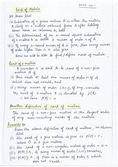 SOLUTION ALGEBRA Rank Of Matrices Studypool