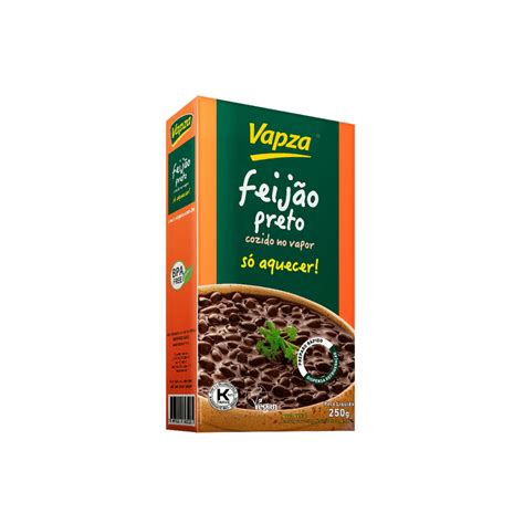 Feijão Preto Orgânico Cozido Vapza 250 G Oba Hortifruti