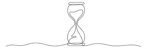 Premium Vector Hourglass Or Sand Glass Shape Drawing By Continuos