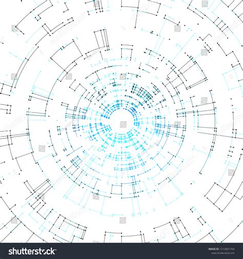 Connecting Lines Dots On White Background Stock Vector Royalty Free