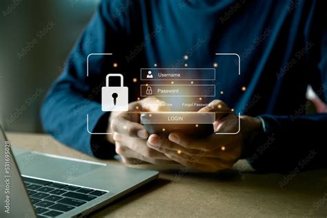 Cybersecurity Login With Username And Password User Privacy Security Encryption And Data