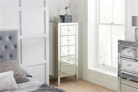 Valentino 5 Drawer Tall Chest Furniture City