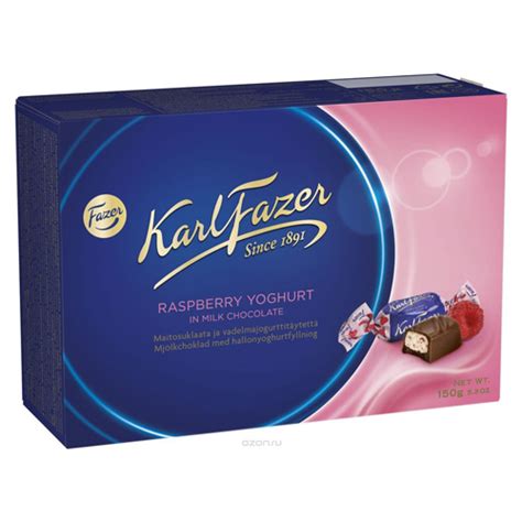 Купить Конфеты Karl Fazer "С малиновым йогуртом", 150 гр: в Алмате ...