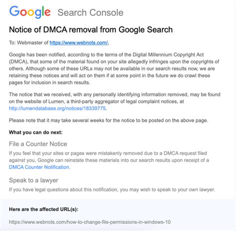 How To File DMCA Counter Notice With Google WebNots