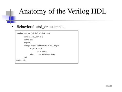 PPT Digital Design And Synthesis With Verilog HDL PowerPoint Presentation ID