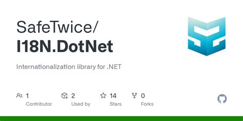 Github Safetwice I N Dotnet Internationalization Library For Net