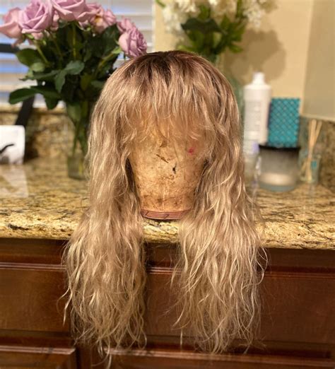 Blonde Shag Wig Etsy