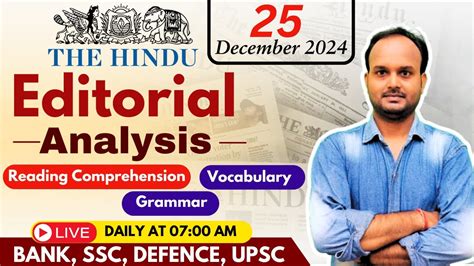 The Hindu Editorial Today 25 December 2024 The Hindu Analysis The