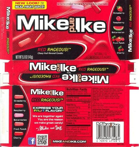 Mike And Ike Red Rageous Candy Bar