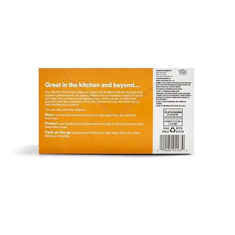 Flextra Strength Drawstring Tall Kitchen Trash Bags 13 Gallon 38