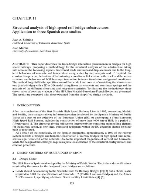 track bridge interaction on high speed railways chapter 11 pdf pdf