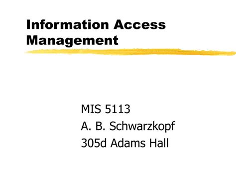 PPT Information Access Management PowerPoint Presentation Free Download ID