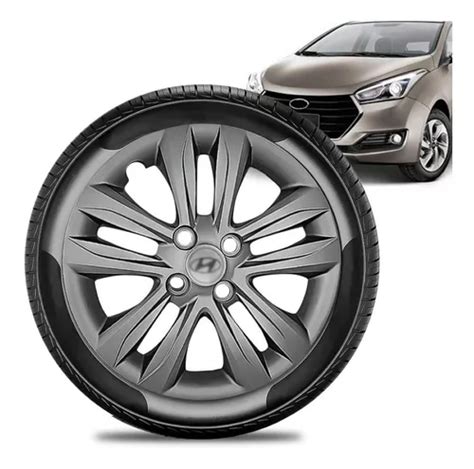 Calota Hyundai Hb20 Aro 15 Grafite Brilhante Escolha O Carro à venda em