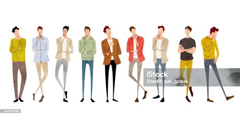 Vetores De Material De Ilustração Vetorial Pensamento Homens Com