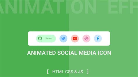 Learn About Social Media Button Animation In HTML CSS JS