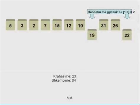 Comb Sort Example YouTube