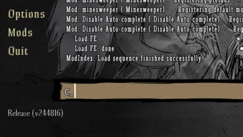 Disable Auto Complete Game Modifications Klei Entertainment Forums