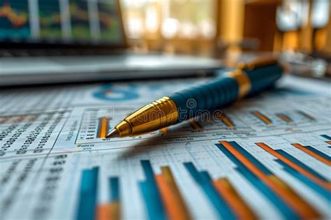 Financial Analyst Concept Financial Statistics Charts And Data Visualization In A Corporate
