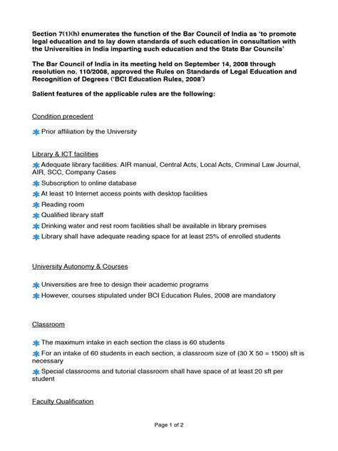 Norms Bar Council Of India Pdf Libraries Legal Education