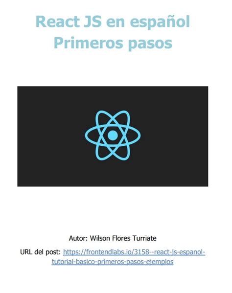PDF React JS en español Primeros pasos