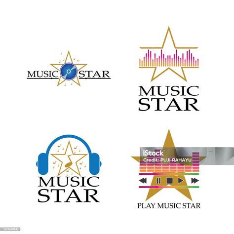 Music Icon Vector Design Illustration Template Stock Illustration
