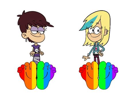 Luna And Sam With Rainbow Feet By Condellotv On Deviantart
