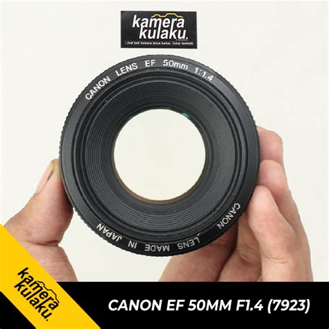 Jual LENSA FIX CANON 50MM F1 4 USM 98 MULUS COCOK UNTUK 7D 6D 80D 5D