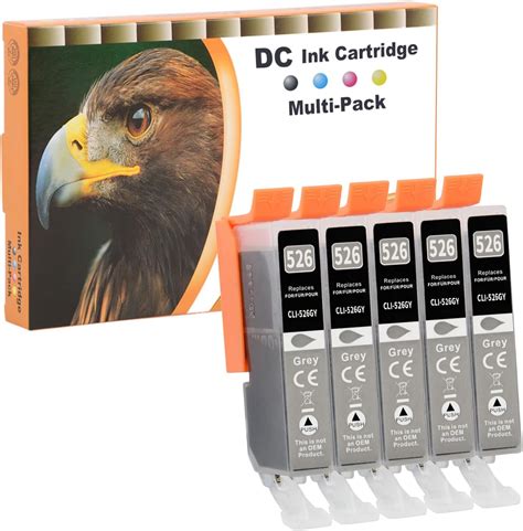 D&C Cartucce d'inchiostro compatibili per Canon CLI-526 GY per Canon ...