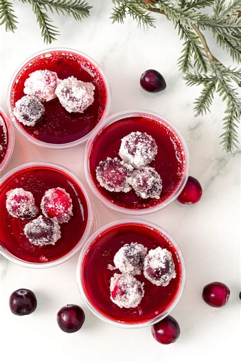 Cranberry Jello Shots Recipe Zen And Honey